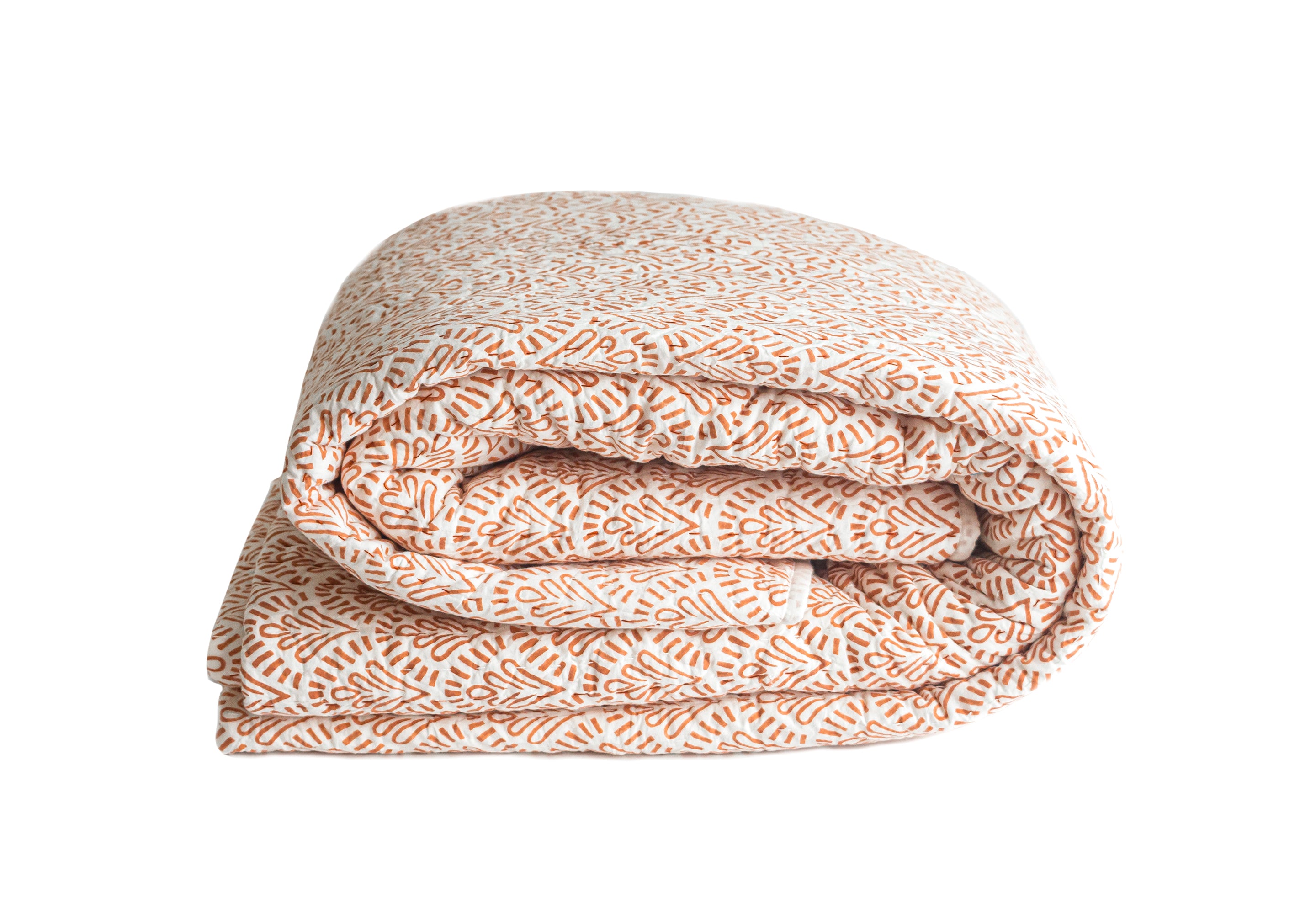 Rust Devī Kantha Quilt (SINGLE-DOUBLE) – Garzie + May